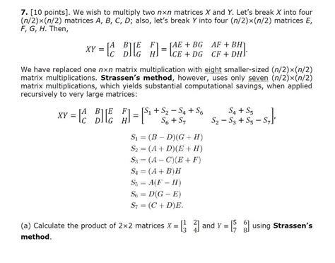 get answer we wish to multiply two nxn matrices x and y let s break x into transtutors