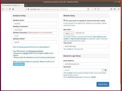 How To Setup Csz Cms With Nginx On Ubuntu Linux Geek Rewind