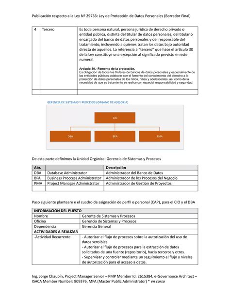 Ley De Proteccion Datos Perfiles PDF