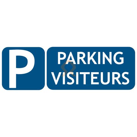 Panneaux Parking Visiteurs Avec Pictogramme