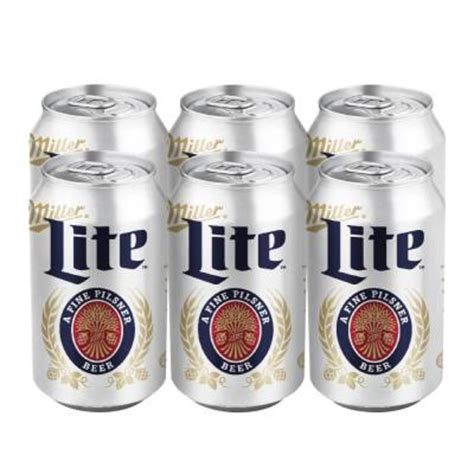 Cerveza Miller Lite 6 Latas De 355 Ml C U Walmart