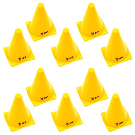 Kit 10 Cones Pequenos 15cm Odin Fit Odin Fit Equipamentos