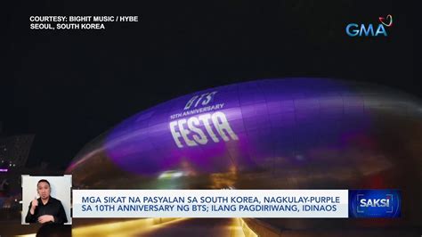 Mga Sikat Na Pasyalan Sa South Korea Nagkulay Purple Sa 10th
