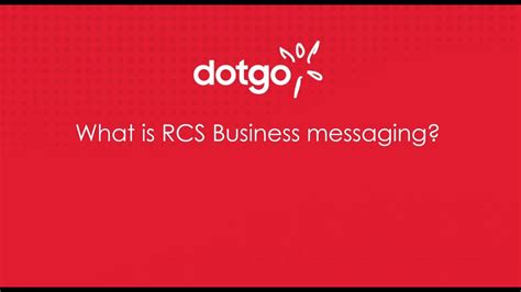 What Is RCS Business Messaging YouTube
