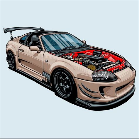 Breathtaking Most Beautiful Drawing Of The Supra Mk Cardesign Porn
