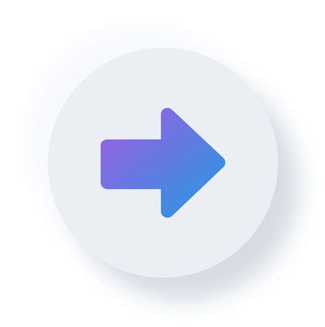 Neumorphic Right Arrow Icon Neumorphism UI Button 11893853 PNG