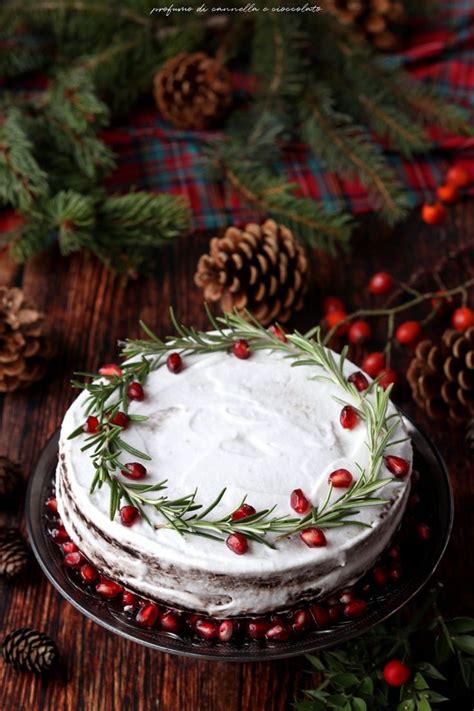 Vegan Naked Cake Al Cioccolato Con Panna Di Coccoprofumo Di Cannella E