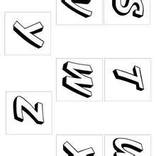 Coloriage Lettres Alphabet Italique Coloriages Coloriage Imprimer