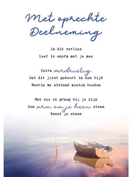 Met Oprechte Deelneming Wenskaart Compassion KunstZinnig Kado En