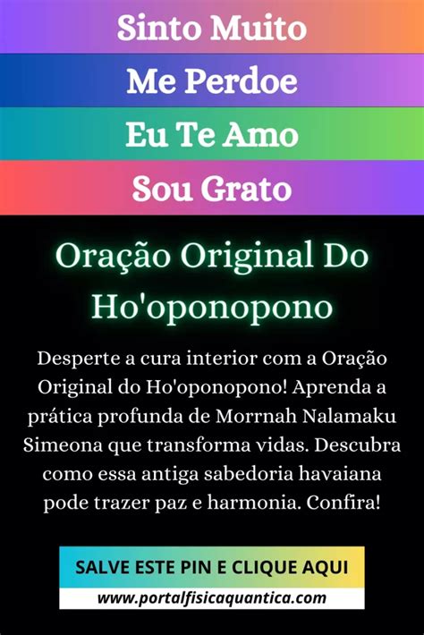 Ora O Original Do Ho Oponopono Morrnah Nalamaku Simeona