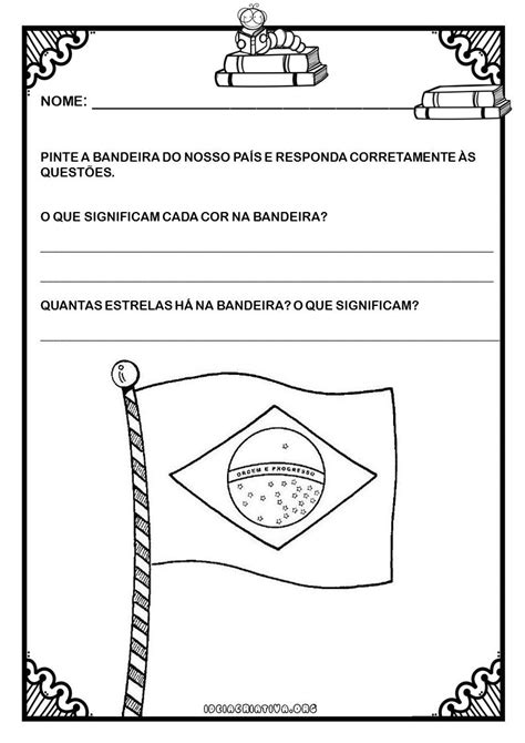 Atividades Bandeira Do Brasil Semana Da P Tria Educa O Infantil