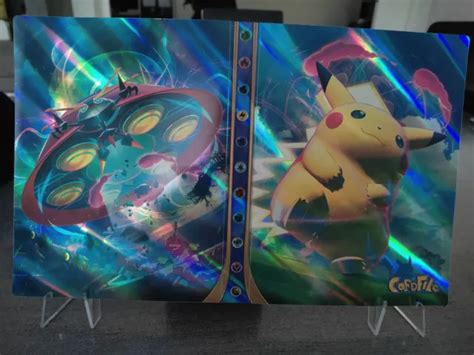 PORTE CARTES POKÉMON Holographique Brillant Pikachu Vmax et Astronelle