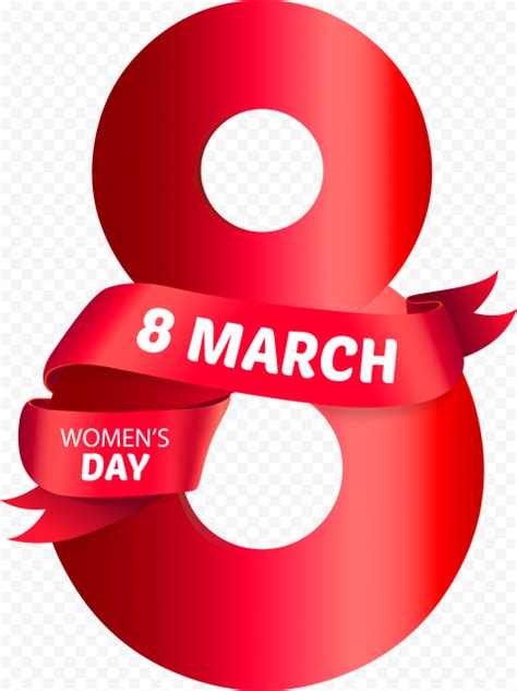Red Happy International Women S Day 8 March Citypng