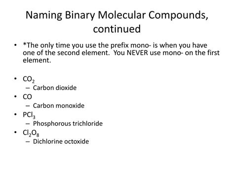 Ppt Writing Formulas For Binary Ionic Compounds Powerpoint