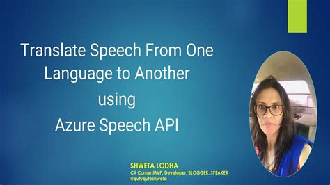 translate speech from one language to another using azure speech api youtube