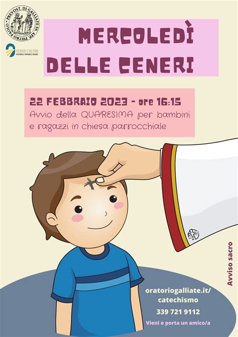 Mercoledì delle Ceneri 22 febbraio 2023 Quaresima 2023 L Oratorio