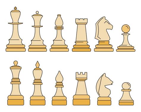 Conjunto De Iconos De Piezas De Ajedrez Conjunto De Iconos Vectoriales