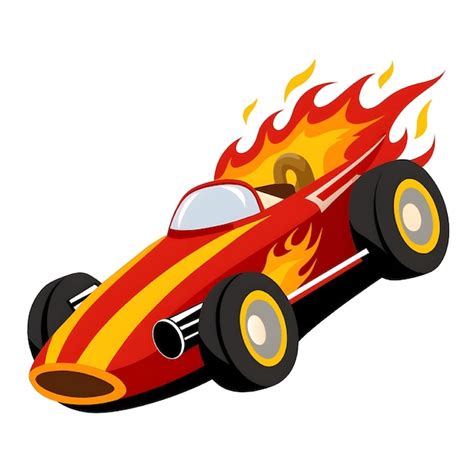 Vectotr Coche De Carreras Rojo Vector Premium