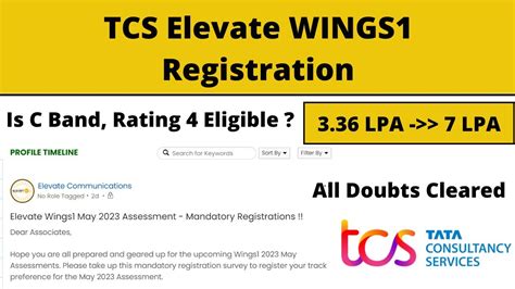 tcs elevate wings 1 registration all doubts cleared ninja to digital upgrade youtube