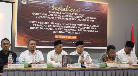 KPU Mempawah Sosialisasikan Tahapan Dan Jadwal Pilkada Serentak 2024
