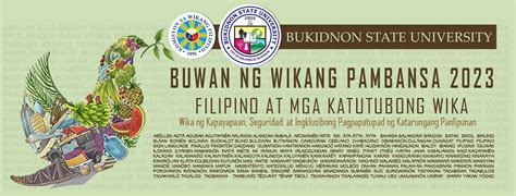 Buwan Ng Wikang Pambansa Bukidnon State University