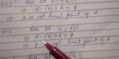 limit point in topology examples