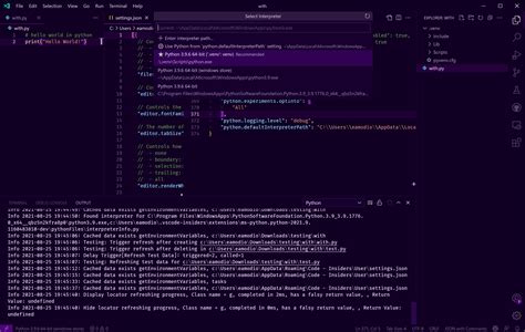 `python defaultinterpreterpath` set with a virtual environment isn t reflected properly · issue