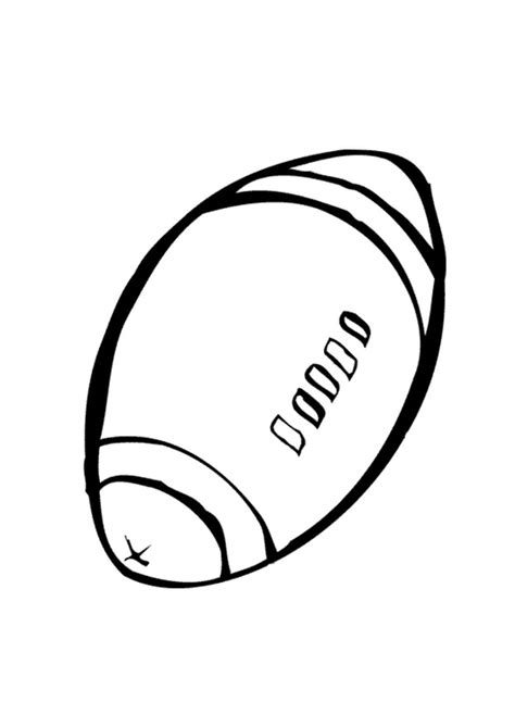 Disegno Da Colorare Di Pallone Da Rugby Disegni Da Colorare E