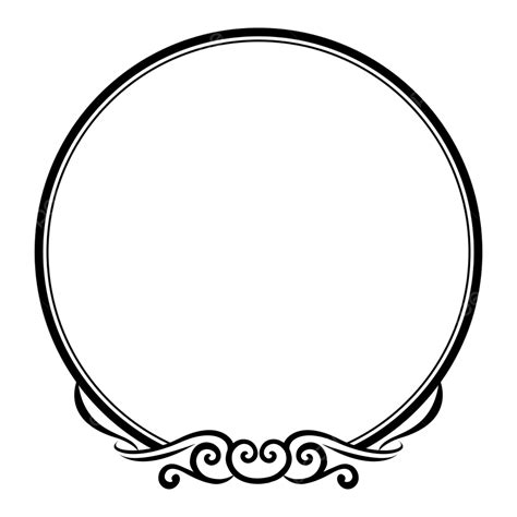 Círculo Borde Remolino Adornado PNG dibujos Bordes Circulares Círculo
