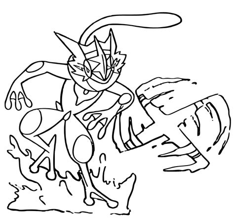 Coloriage Pokémon Amphinobi Pour Enfants télécharger et imprimer