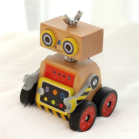 Kit Fai Da Te Per Robot In Legno Giocattolo Educativo STEM Con Viti E
