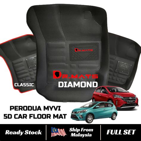 1 SET 5D Carpet Perodua Myvi GEN3 Facelift 2018 2023 Dr Mats