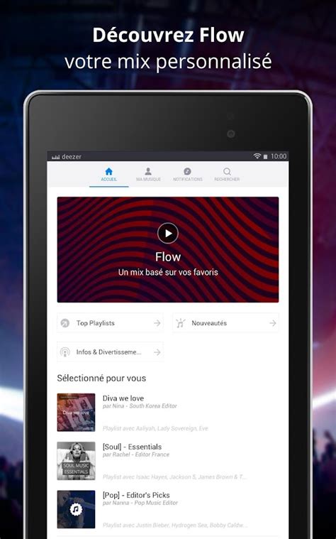 Deezer Music Applications Android Sur Google Play