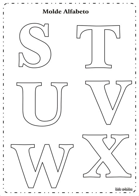 Moldes De Letras MOLDES DE LETRAS GRANDES PARA IMPRIMIR Baixe Um
