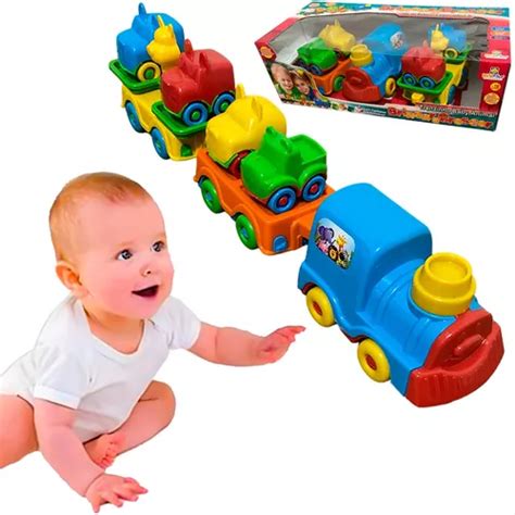 Brinquedos Carrinho Trenzinho Educativo Presente Pra Criança MercadoLivre