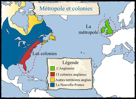 Sociétés et Territoires Lire l organisation Les Treize colonies