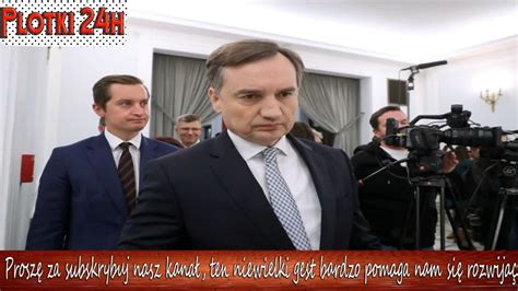 Zbigniew Ziobro walczy o życie Poseł Suwerennej Polski przekazał