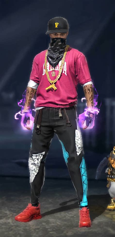 Skin FF Sk Sabir Boss Free Fire Photo Hip Hop Wallpaper Free Fire