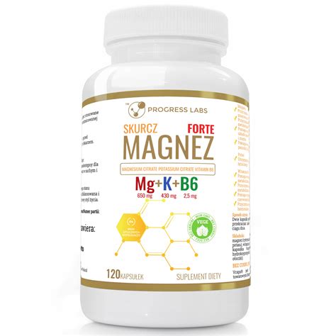 Magnez Potas vit B6 Max Skurcze Stres Niedobór 8467493547 Allegro pl