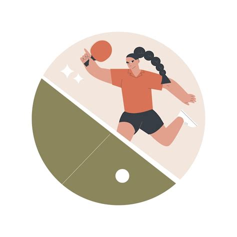 Ilustración del concepto de tenis de mesa Vector Gratis
