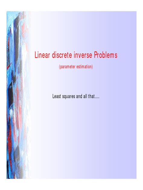 lecture2 pdf least squares errors and residuals