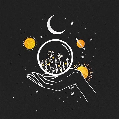 Boho Sun And Moon Wallpaper