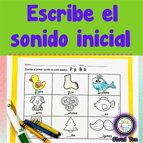Escribe El Sonido Inicial Made By Teachers