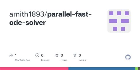 GitHub Amith1893 Parallel Fast Ode Solver