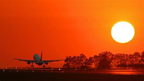 Airplane Sunset Wallpapers Top Free Airplane Sunset Backgrounds