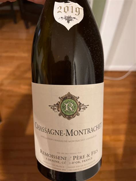 2019 Remoissenet Père et Fils Chassagne Montrachet France Burgundy