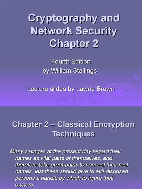 cryptography and network security pdf cryptography cryptanalysis