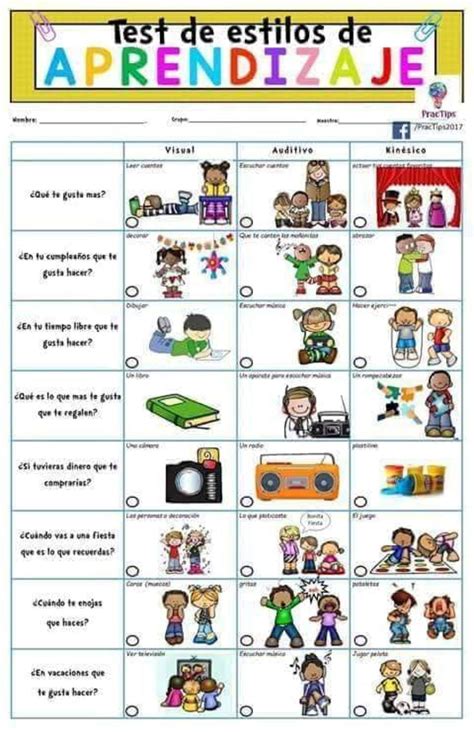 Test Estilos De Aprendizaje