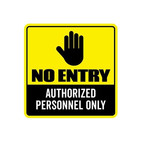 Thousand Caution Restricted Area Authorized Personnel Only Royalty