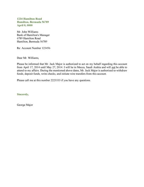 Authorization Letter Samples Templates Templatelab